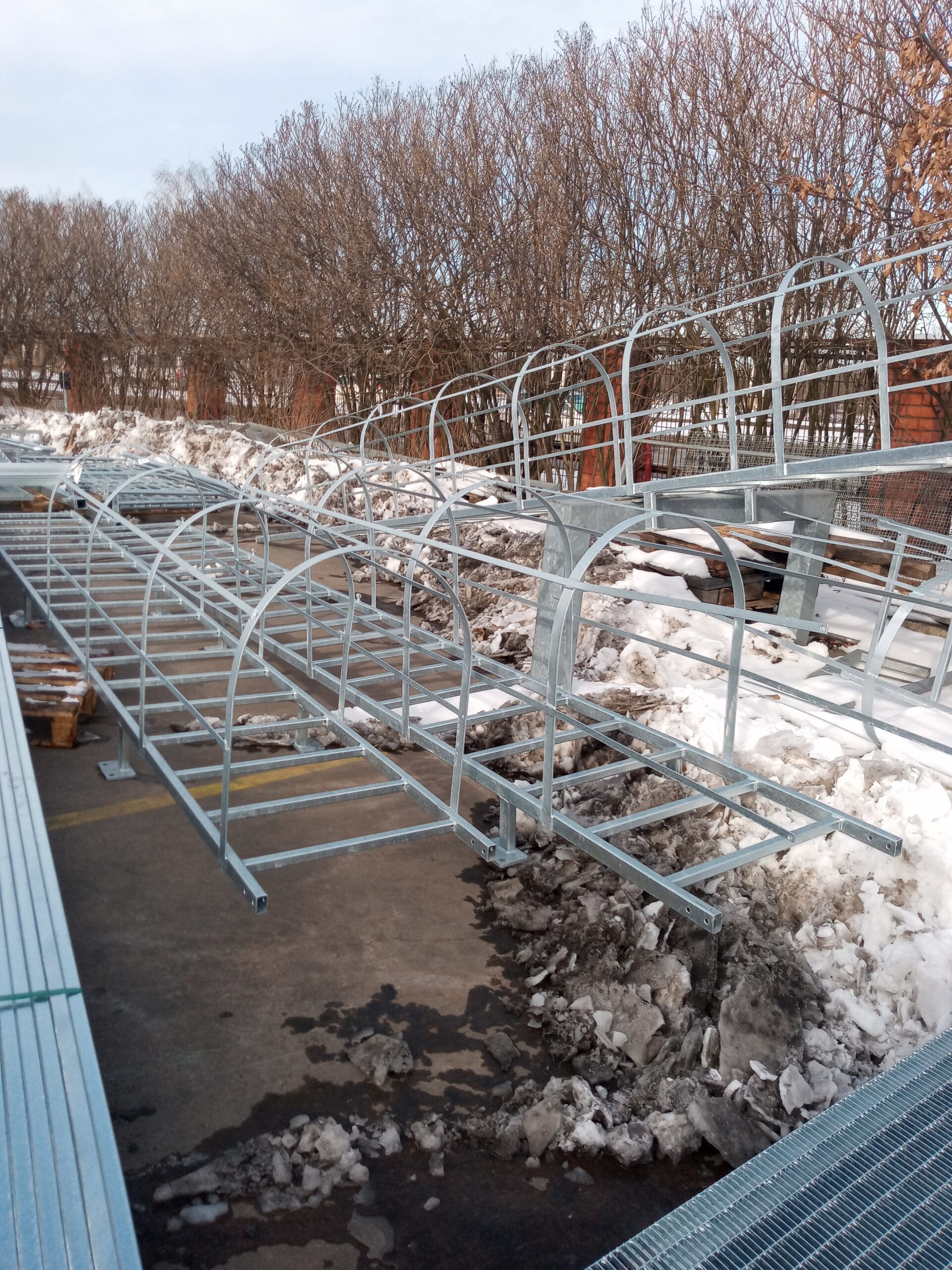 Galvanized Steel Emergency Staircase - ABR Home - Metallic ...