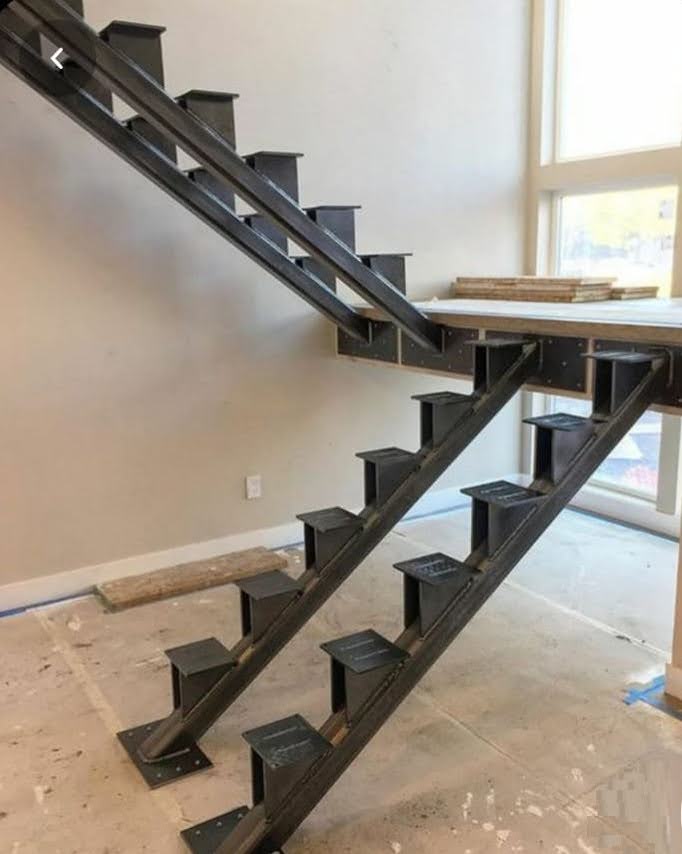 Custom Engineered Metal Staircase - ABR Home - Metallic constructions ...