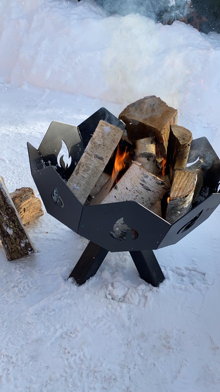 Decorative Outdoor Metal Fire Pit - ABR Home - Metallic constructions ...