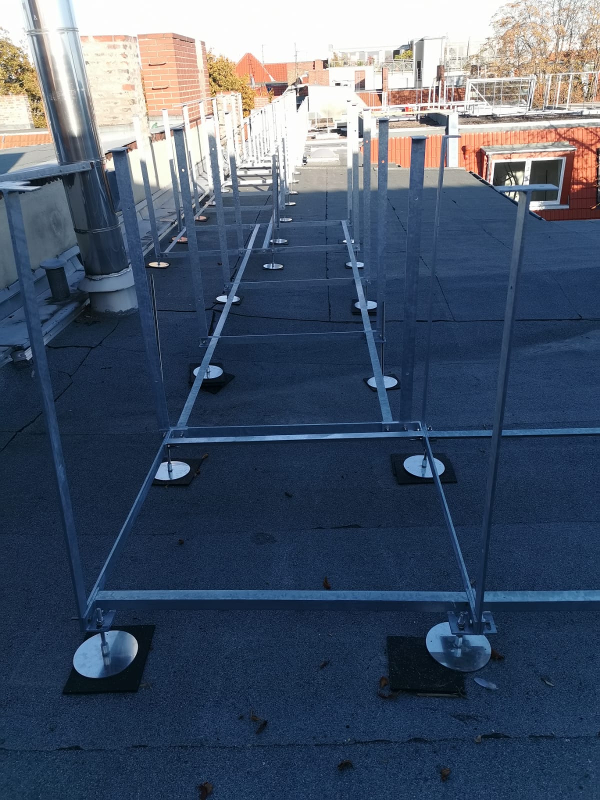 Modular Metal Rooftop Walkway System - ABR Home - Metallic ...