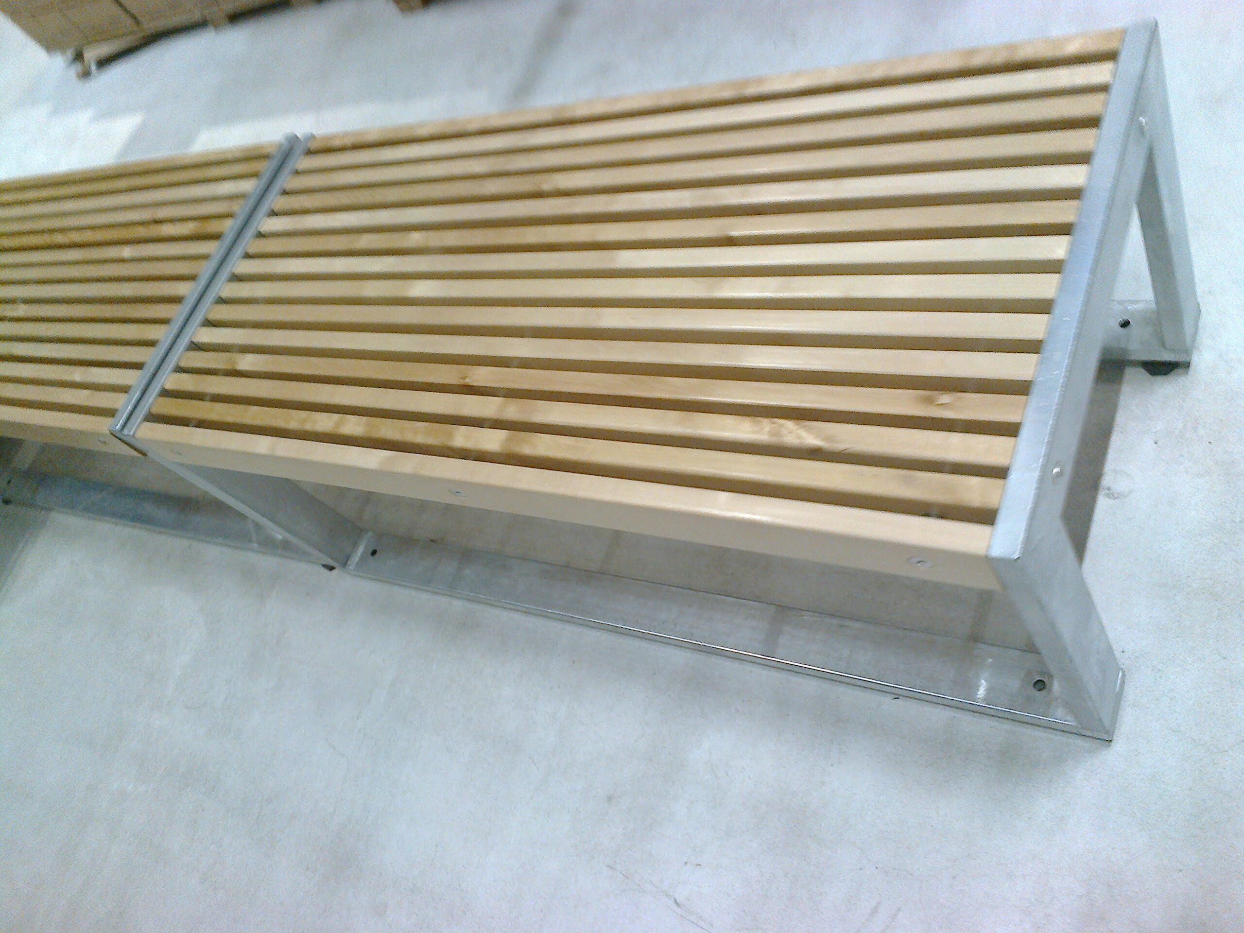 Modern Industrial Metal and Wood Bench - ABR Home - Metallic ...
