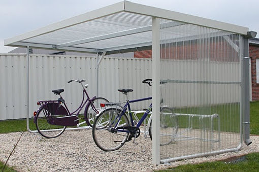 Secure Outdoor Bike Shelter - ABR Home - Metallic constructions since 2010